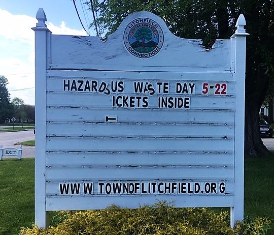 Town Hall sign board restoration complete | Litchfield.bz