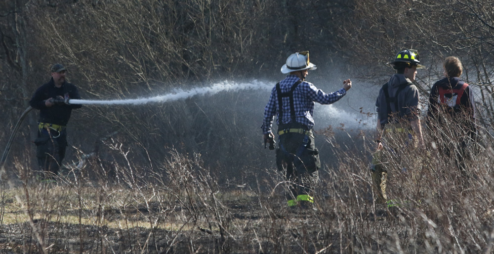 Wind-driven fire burns grass and brush | Litchfield.bz
