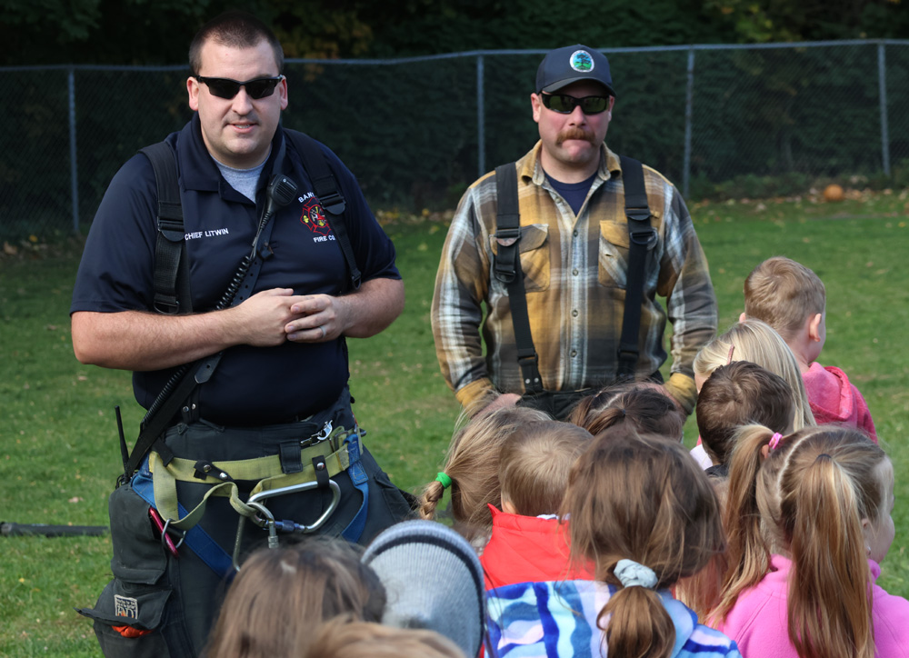 Emergency personnel visit Center School | Litchfield.bz