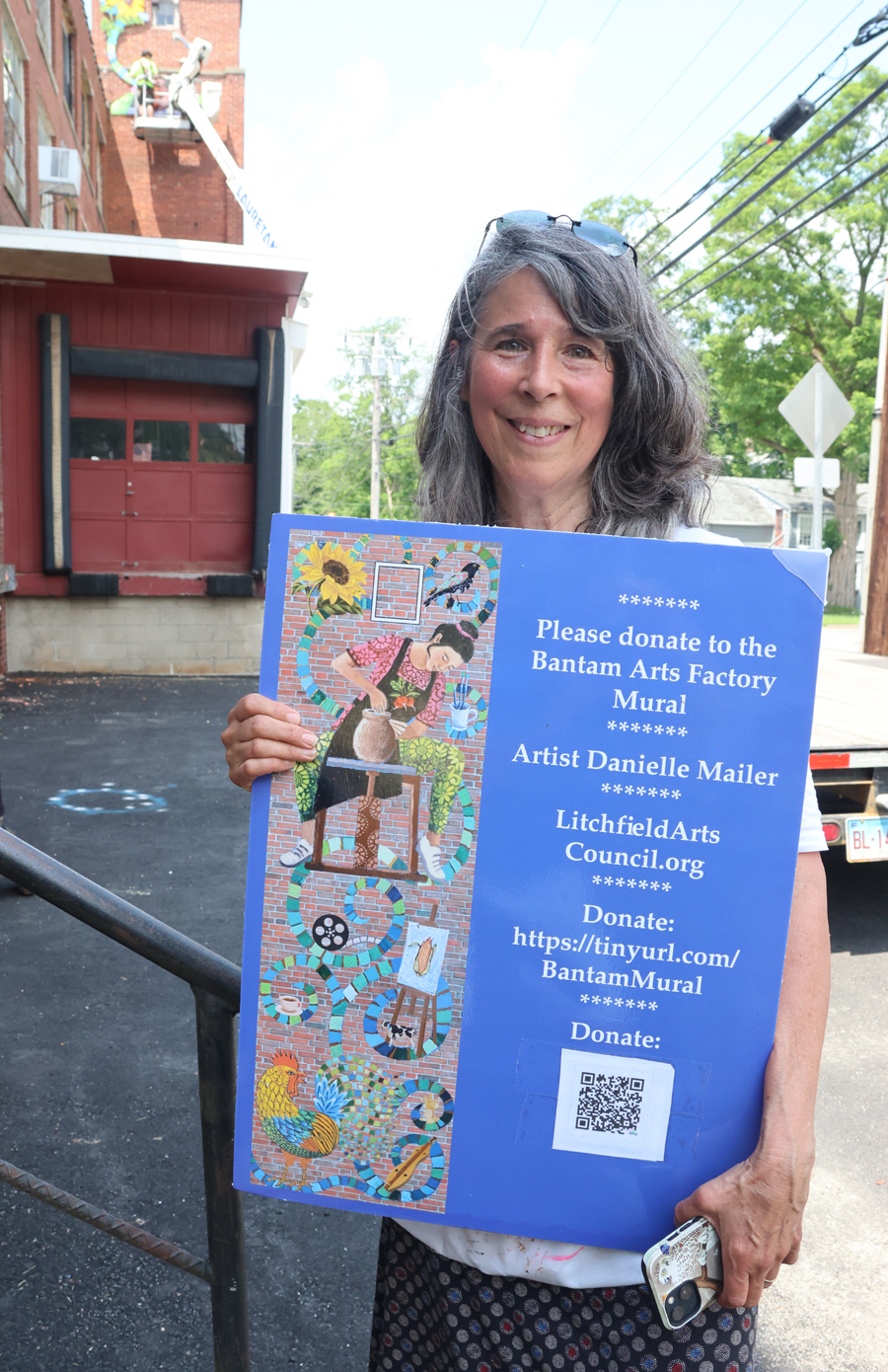 Mailer mural is up on Bantam Arts Factory | Litchfield.bz