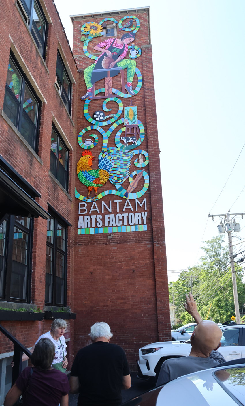 Mailer mural dedicated at Bantam building | Litchfield.bz
