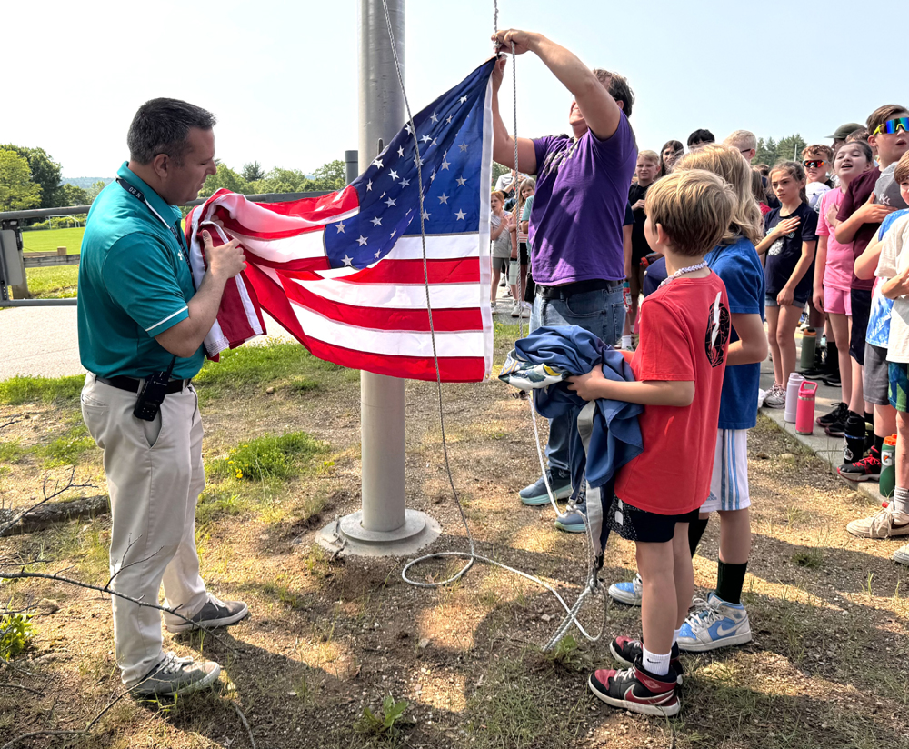 Local DAR chapter donates flags to schools | Litchfield.bz