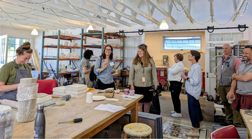 Tour visits new Bantam River Arts District | Litchfield.bz